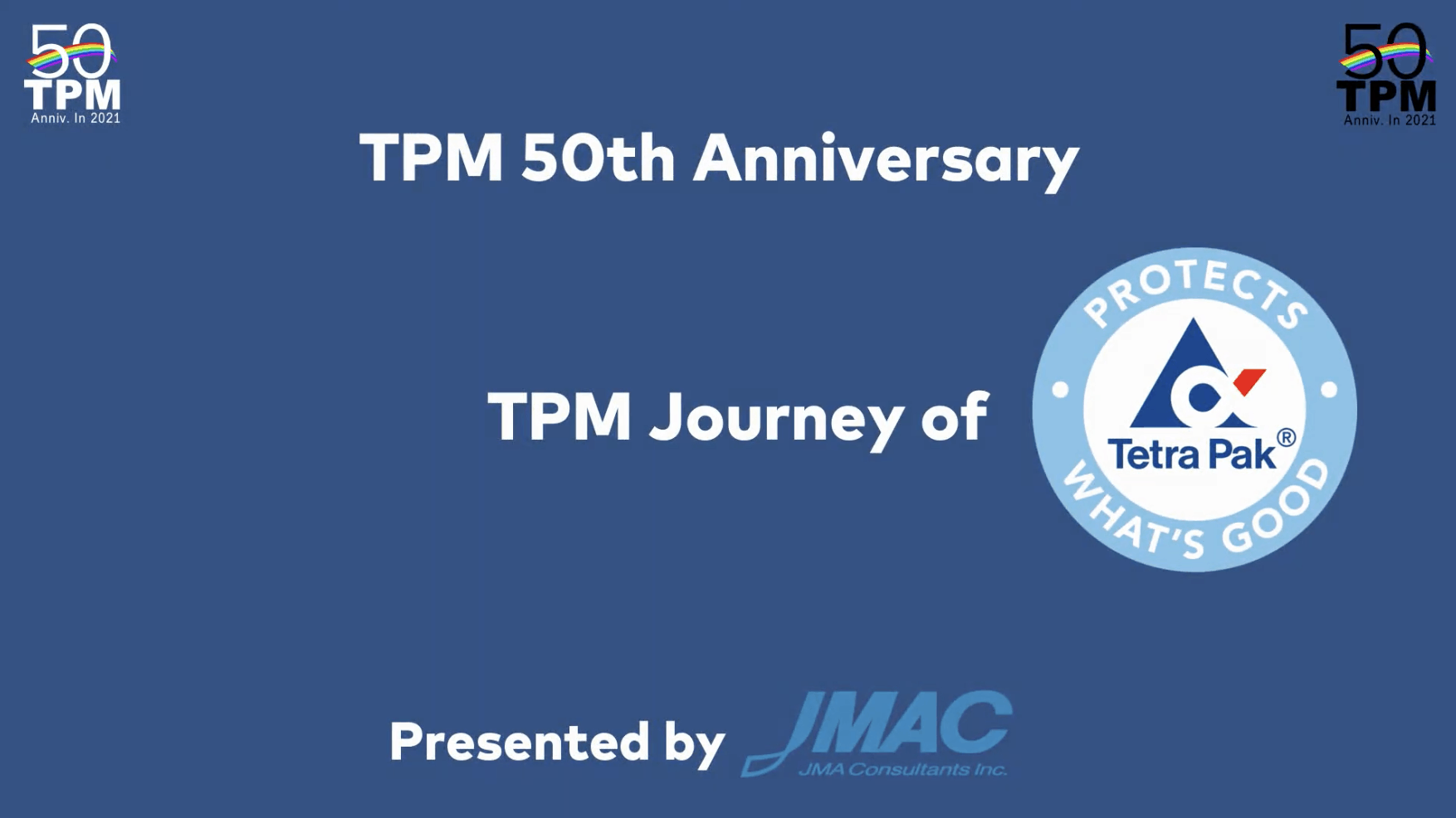 TPM 50th Anniversary TPM Journey: Tetra Pak - JMAC EUROPE